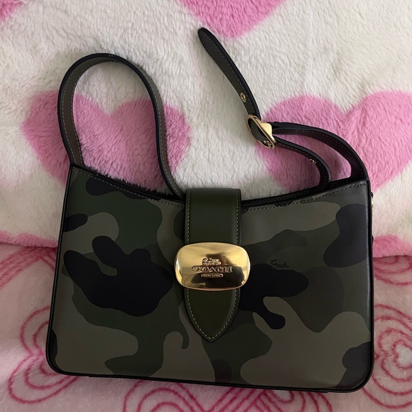 Coach | Bags | Coach Outlet Eliza Camo Print Shoulder Bag | Poshmark